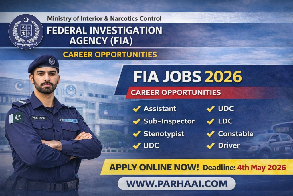 Federal Investigation Agency (FIA) Jobs 2026 – Career Opportunities ...